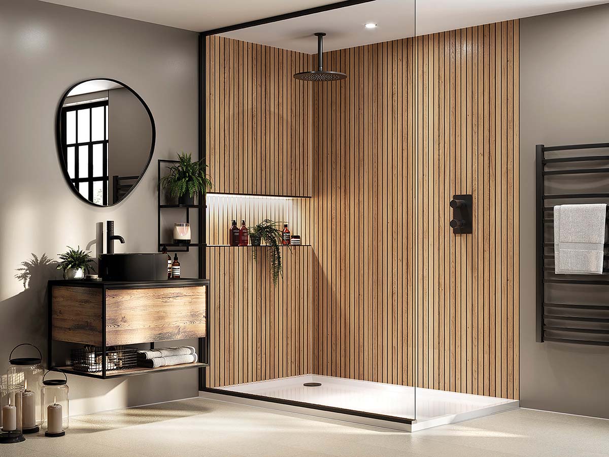 Stylish bathrooms to pine for: use wood to elevate a bathroom