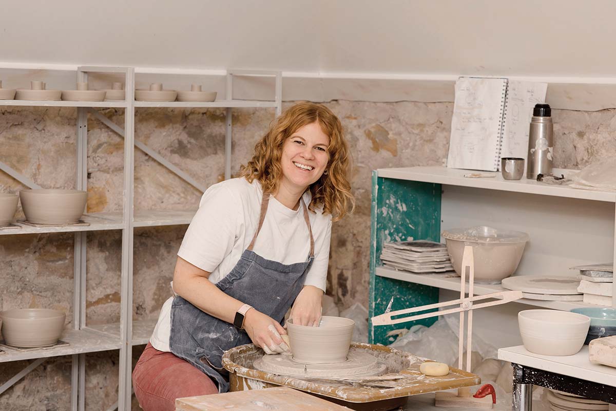 Meet Scottish ceramicist Ella Fletcher in her Edinburgh studio