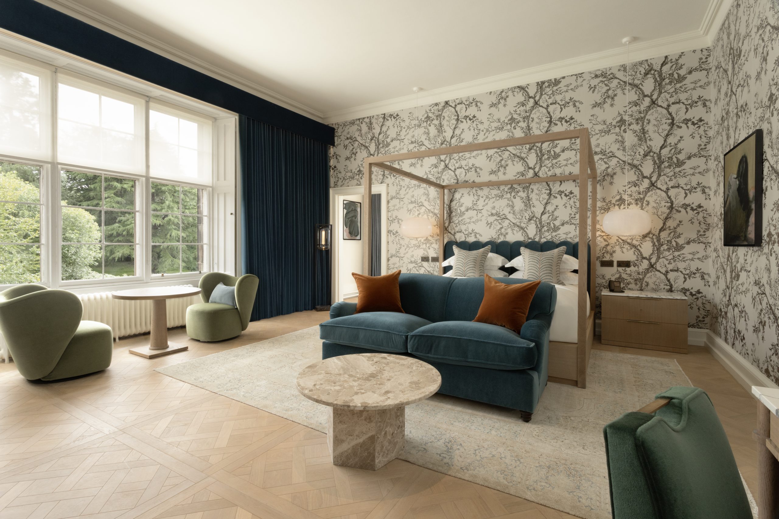 Timorous Beasties douse the walls of Mar Hall in pattern